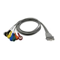 Quality Schiller Medilog AR12 Plus 7 Lead ECG Holter Patient Cable 1m Snap Connector for sale