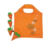 Quality Cartoon Fruit Polyester Foldable Reusable Grocery Bags Eco friendly for sale