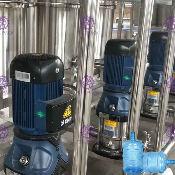 Quality Touch Screen 3 Road 450BPH Jar Water Filling Machine for sale