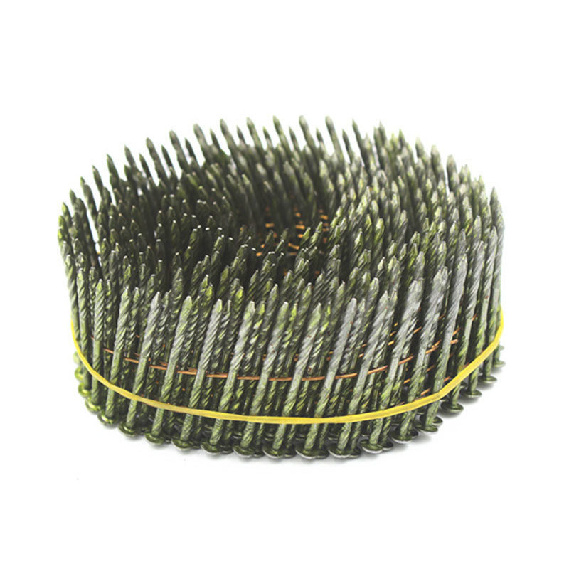 2.1*35mm 16 Degree Galvanized Wire Welded Coil Screw Nails