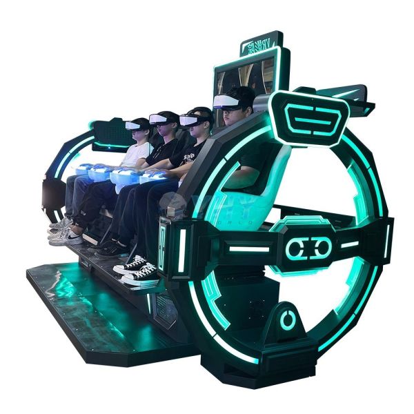 Quality Factory 9D Motion VR Cinema Simulator Chair 4 Seats Commercial Indoor Outdoor Amusement Use for sale