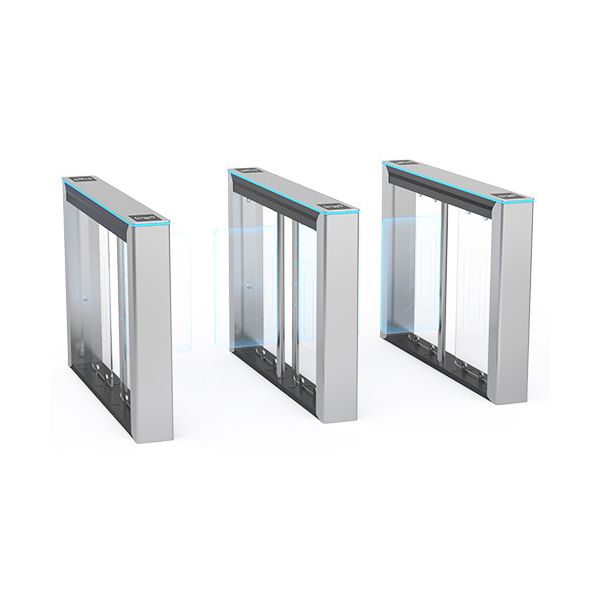 Quality Toughened Glass Swing Turnstile Gate IP54 Security For Outdoor And Indoor for sale