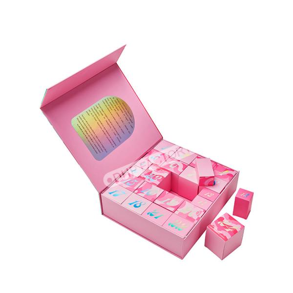 Quality Pink Rigid Magnetic Gift Box Rigid Display Box For Cosmetic Jewelry Packaging for sale