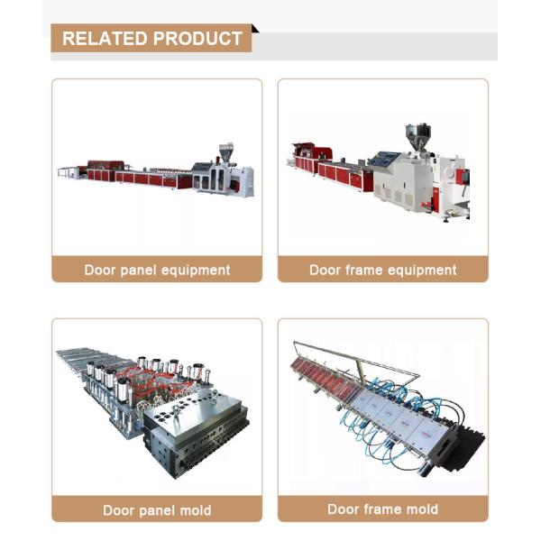 Quality Silver PVC 1000mm WPC Hollow Door Panel Making Machine Production Line with for sale
