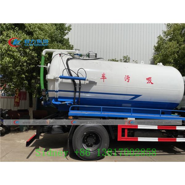 Quality 4X2 Dongfeng Vacuum Sewage Suction Truck With 10cbm Tank for sale