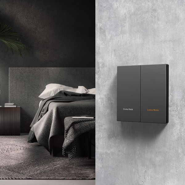 Quality Electrical Tuya Zigbee Wall Switch , Metal panel Zigbee Wireless Light Switch for sale