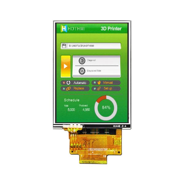 Quality SPI 2.4 Inch Sunlight Readable TFT Resistive Touchscreen 240x320 for sale