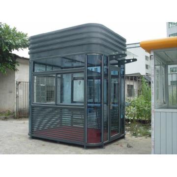 Quality Tempered Glass Police sentry shed With Ticket Windows , Working Desk , for sale