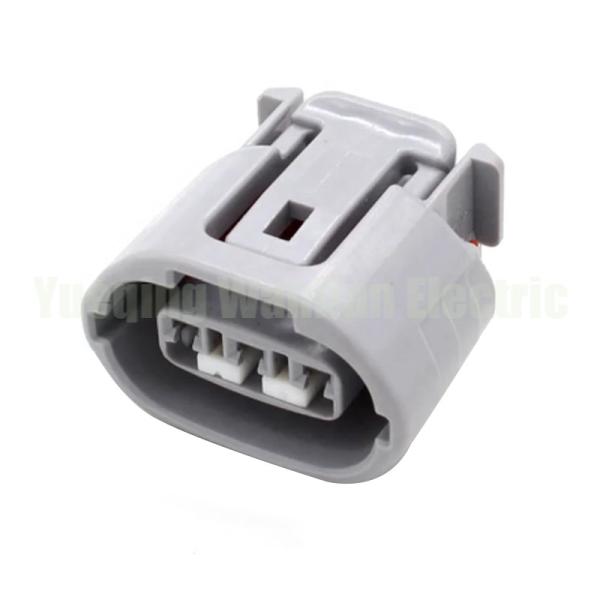 Quality Grey 189-0443 90980-11349 3 Pin Auto Alternator Wire Connector Electrical Headlight Plug for sale