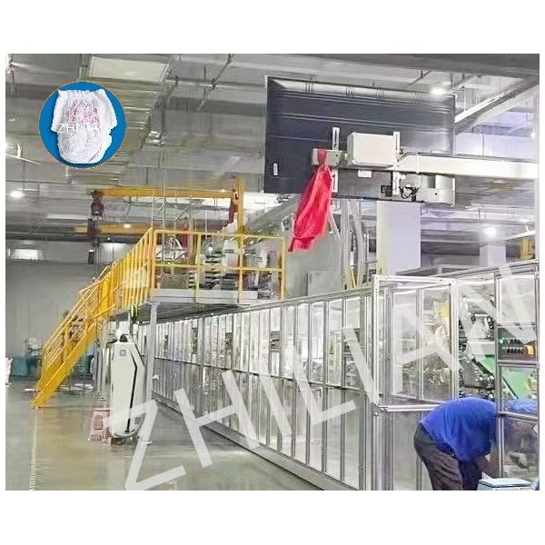 Quality 450pcs/min Baby Pull Up Diaper Machine Traning Pants Machine for sale
