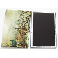 Quality Custom Artwork 54x78mm Picture Printing Souvenir Tinplate Fridge Magnet for for sale