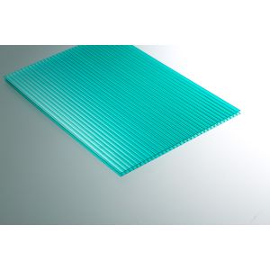 Quality Grass Green Polycarbonate Roofing Sheets 2 Layer Flexibility Design for sale