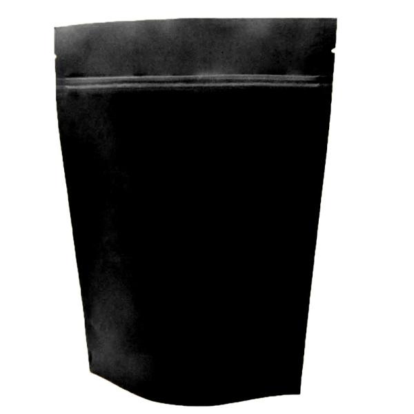 Quality Matte Black Zip Pouch Food Packaging Aluminum Foil Doypack Mylar for sale