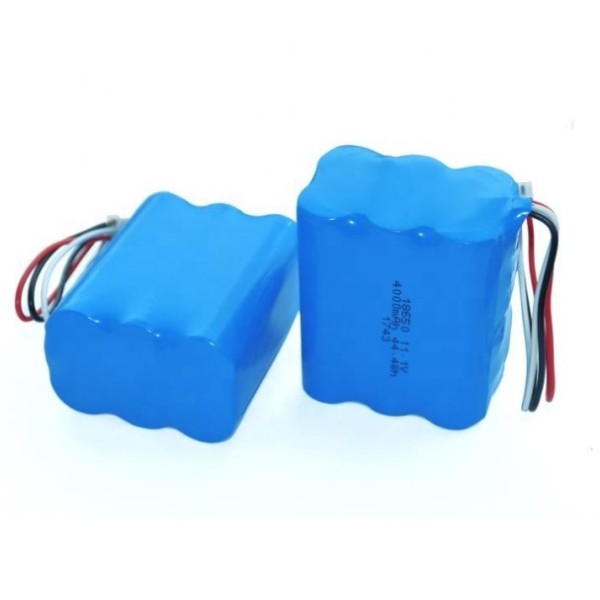 Quality OEM 11.1V 4000mAh 18650 Lithium Ion Rechargeable Battery Pack with 500 Cycle Life for sale