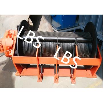 Quality Portable Small Hydraulic Cable Winch With Hydraulic Motor 10KN - 400KN for sale