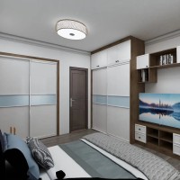 Quality Villas Sliding Door Wardrobe Storage Units ODM Assembled 2 Door Sliding Wardrobe for sale