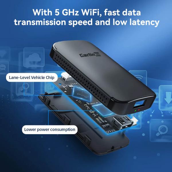 Quality A2A Wired Android Auto To Wireless Android Auto Ai Box Dongle For Online for sale