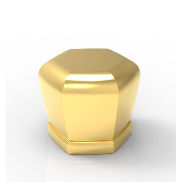 Quality ISO 9001 Hanging Plating Zinc Alloy Perfume Bottle Cap for sale