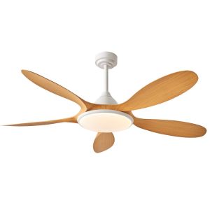 Quality Wholesale Led Ceiling Fan 5 ABS Blades Silent Motor LED Lighting Smart Ceiling for sale