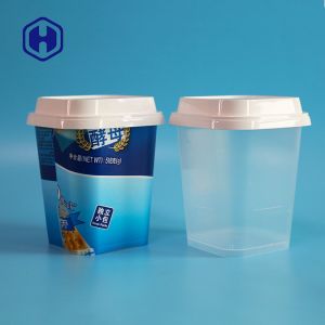 Quality Mold Label Ice Cream Dairy 22OZ IML Plastic Containers for sale