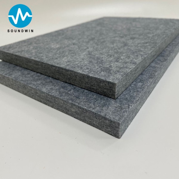 Quality Fireproof Acoustic Wall Ceiling Panel Decoration Felt Fabric 100% Polyester Fiber Wall Acoustic Panel for sale