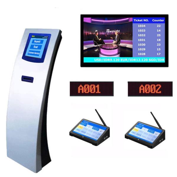 Quality 17 Inch Touch Queuing Number Ticket Kiosk Customer Queuing System for sale
