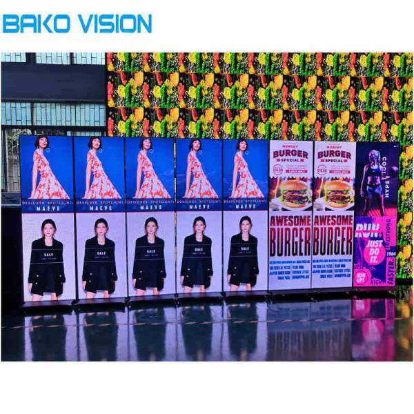 Quality Moveable Indoor Digital Poster Display Stand Video Screen P2.5 P3 For Stores for sale