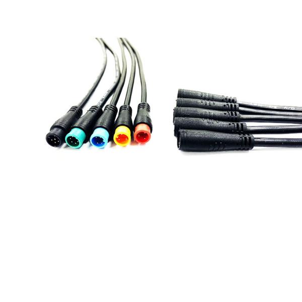 Quality Mini Waterproof Y Connector IP65 M8 Electric PVC Push Lock Cable Use for sale