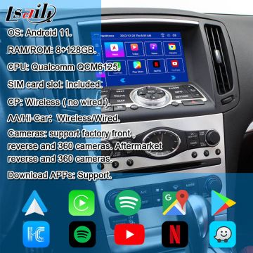 Quality Lsailt 8G Android Multimedia Interface for Infiniti Q40 Q60 G37 G35 Infotainment for sale