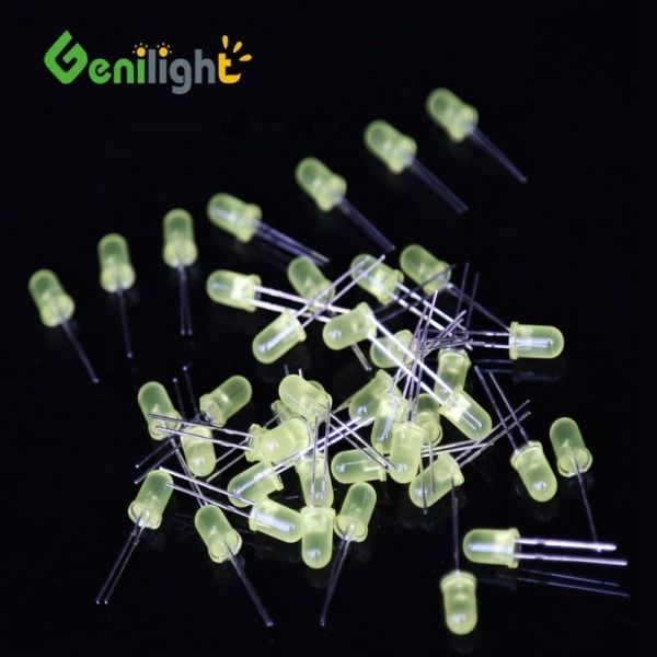 Quality 5mm Yellow Candle Light Flicker Diodes Bright LED Light with Max. Reverse for sale