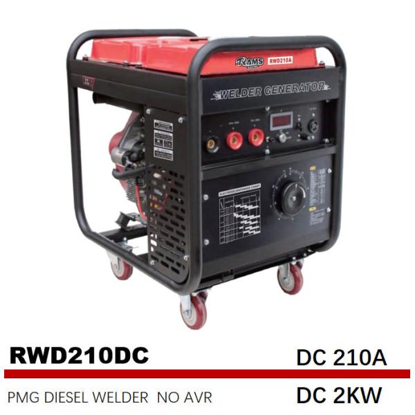 Quality 192FE Diesel Engine Driven Welder 12.5L Fuel Tank Welding Machine for sale