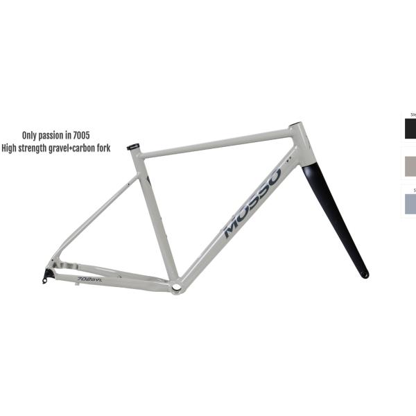 Quality Wide Tire Stock Gravel Bike Frame 700x45c Lightweight Beach Bicycle for sale