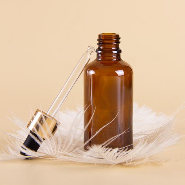 Quality Essential Oil 15ml 30ml 60ml Empty UV Gold Coating Liquor Glass Dropper Bottle for sale
