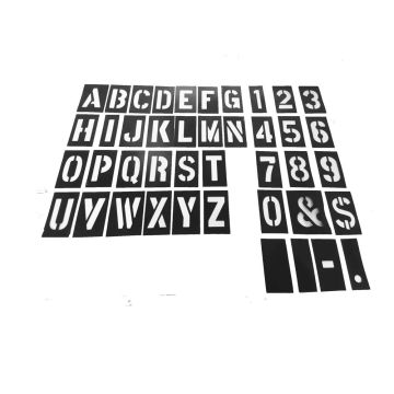 Quality Adjustable PVC Stencils with 90 Letters 30 Numbers and Various Symbols for for sale