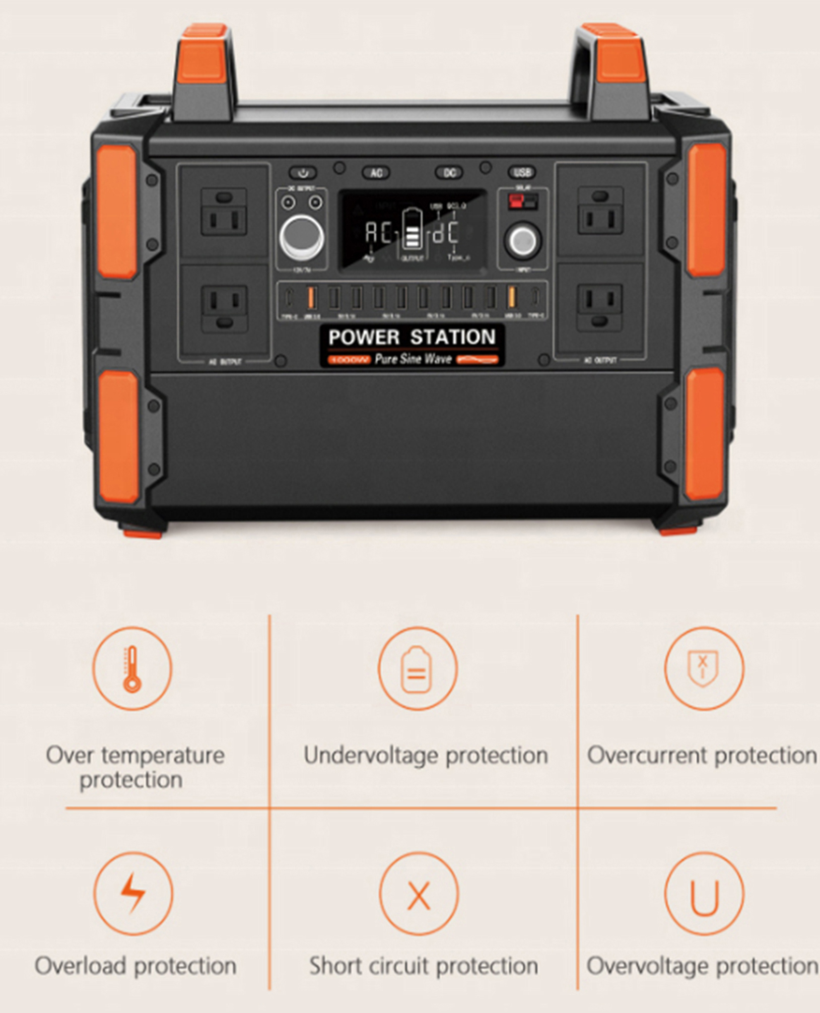 1000W Portable Solar Generators Solar Home Lighting System With Solar ...
