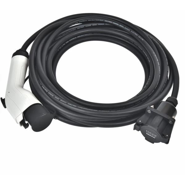 Quality 32Amp Type 1 EV Socket Charger Plug UL94V-0 With 0.5m Cable for sale