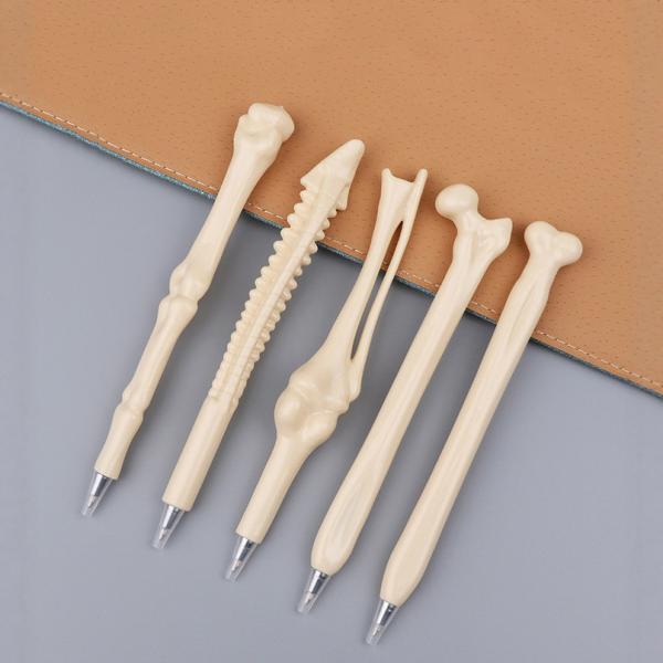 Quality Creative Bone-shaped Ballpoint Pen 5 Styles Halloween Fun Gift Pen for sale