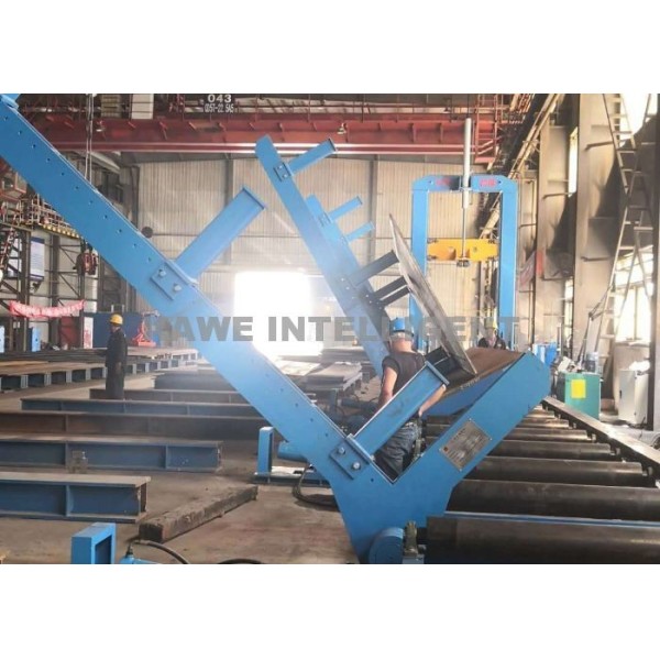 Quality Web Height 200-1500mm H Beam Assembling Machine With Flipping Device for sale