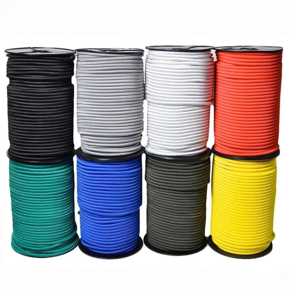 High Strength Elastic Bungee Shock Cord 4mm 5mm Black Bungee Rope