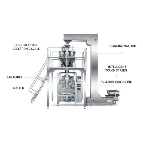 Quality L400mm Food Plastic Bag Granule Packing Machine 5kg Fully Automatic for sale