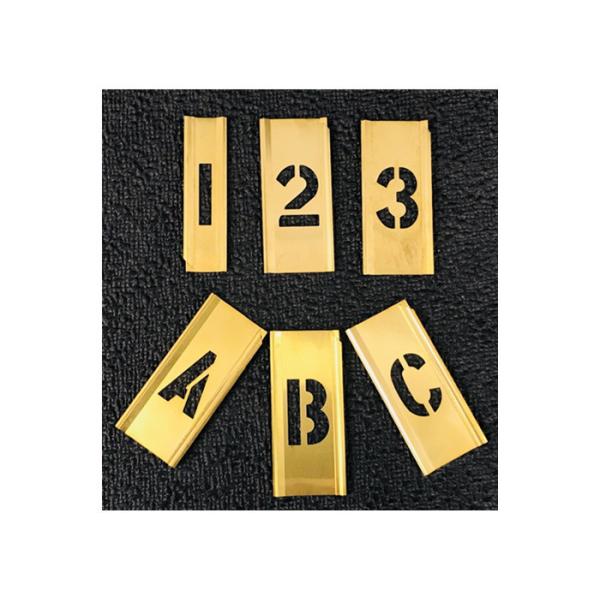 Quality A - Z 46pcs Brass Interlocking Number Stencils Marine Use for sale