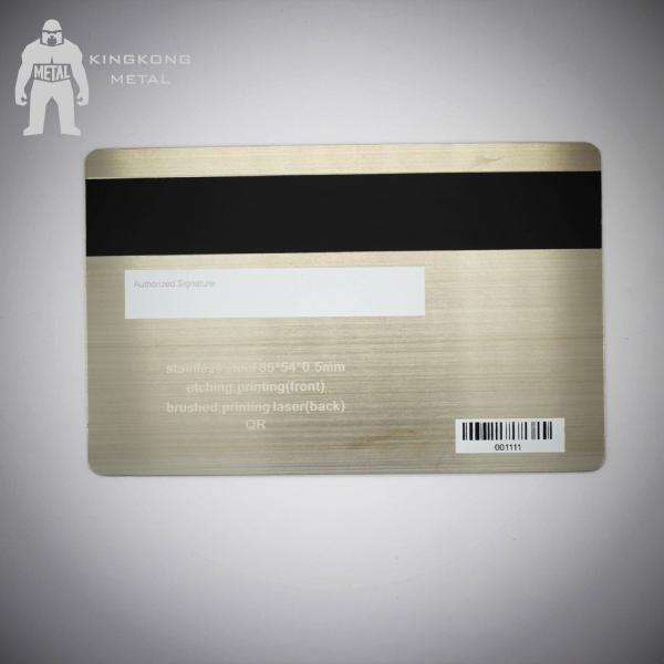 Quality Bespoke Brushed Metal Business Cards , Silver Metallic Print Business Cards  304 Steel for sale