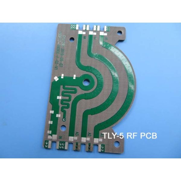 Quality 4 Layer Taconic TLY-5 PTFE Glass Matt Black RF PCB DK 2.2 for sale