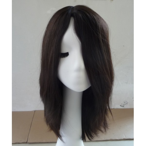 Quality Womens 100 Human Hair Wigs Ladies Wigs Bleached Knots Full Lace Cap for sale
