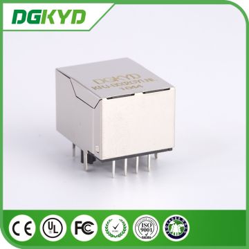 Quality China supplier KRJ-B002GYLNL metal shielded single port cat5 magnetic rj45 for sale