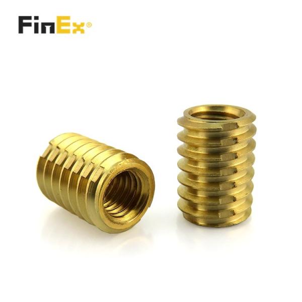 Quality Knurled Metal Brass Threaded Insert Nut Customized Design For Plastic Heavy for sale
