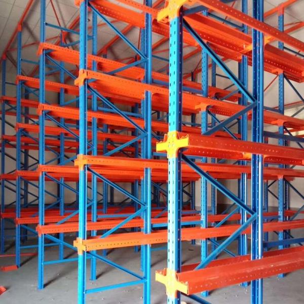 Quality Customized Warehouse Storage Drive In Rack Pallet Racking 2-7 Levels for sale