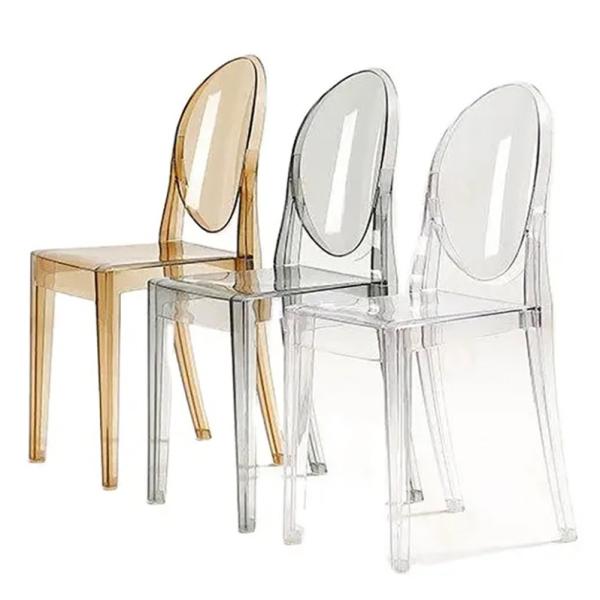 Quality Polypropylene Transparent Chiavari Chairs Champagne Clear Acrylic Chiavari for sale