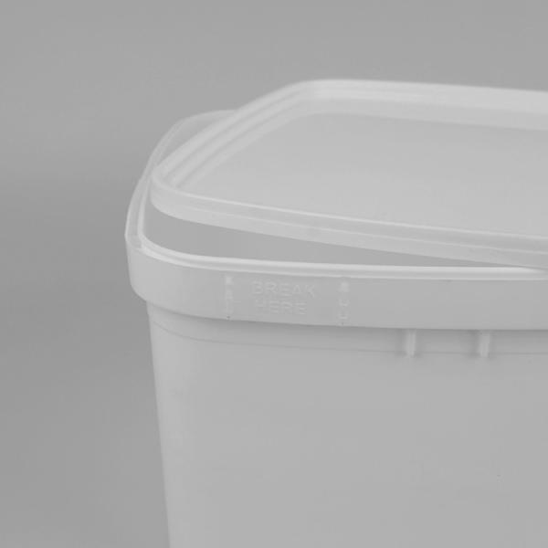 Quality 3L Transparent Rectangular Plastic Bucket for sale