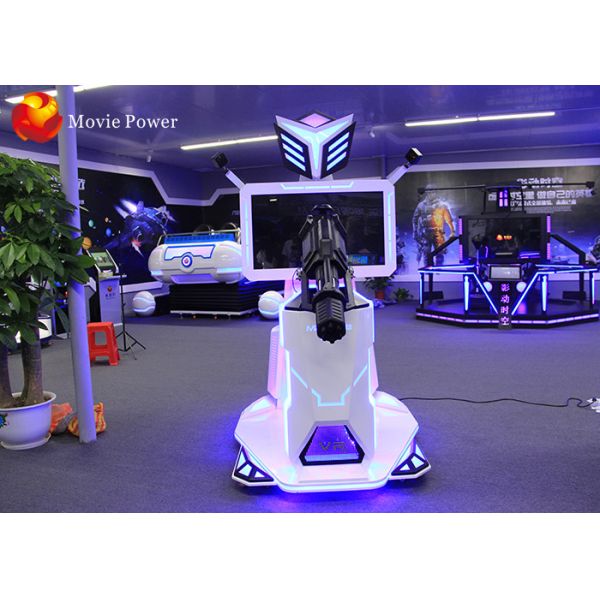 Quality Standing VR Space Platform VR Gatling Arcade Shooting Gun Game Machine VR Simulator for sale